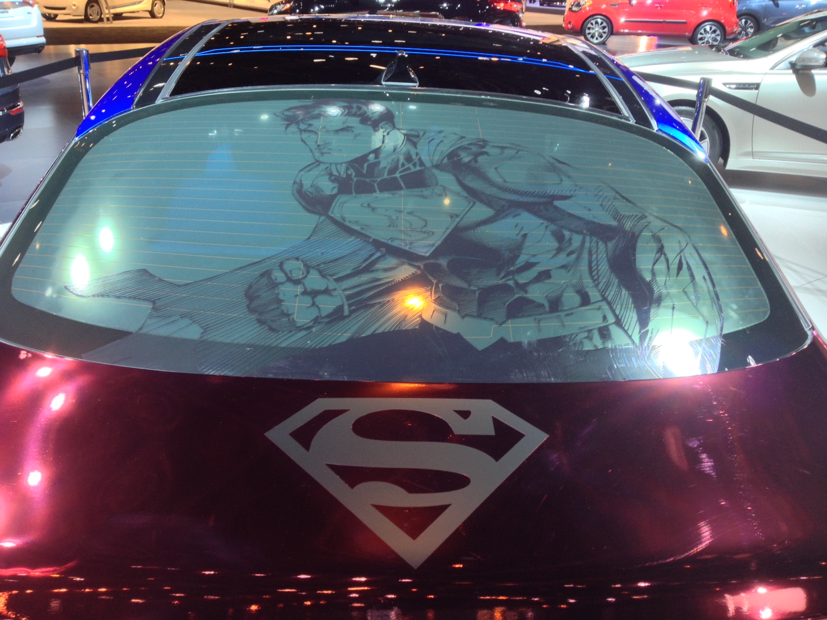 The Superman Kia Optima Hybrid Flies Into The Chicago Auto Show