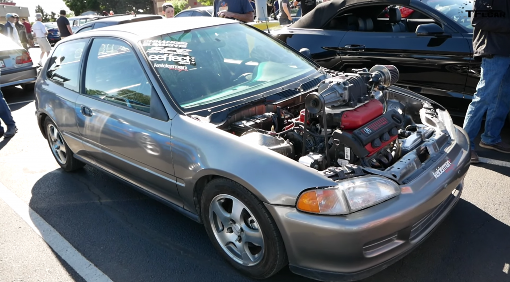 A 1992 Honda Civic with the Heart of a V6 Acura Makes For a Quarter ...